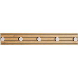 Garderobenpaneel HAKU "Garderobenleiste", braun, B:60cm H:9cm T:4cm, MDF, Garderobenpaneele, Garderobenpaneel, wasserabweisend, kratz- und UV-Best&auml;ndig