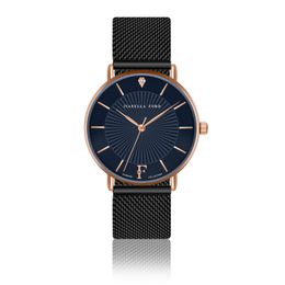 Quarzuhr ISABELLA FORD "FB1-B048B", schwarz, Armbanduhren, Damen, Quarzuhr