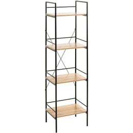 Standregal HAKU "Regal", braun, B:34cm H:130cm T:27cm, MDF, Regale, Standregal
