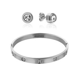 Schmuckset AMELIA PARKER "AS009S", silber, Schmuck_Sets, Damen, -, Edelstahl, Schmuckset, -