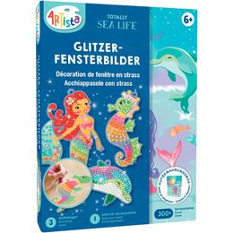 Kreativset ARTISTA "Glitzer-Fensterbilder Unterwasserwelt", bunt, Kreativsets, Kinder