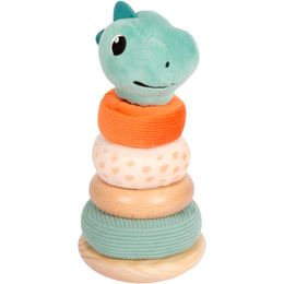 Stapelspielzeug Small Foot "Stapelturm, Dino", bunt, Stapelspielzeug, BabyH:21cm &Oslash;:11cm, Holz, H:21cm &Oslash;:11cm