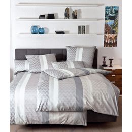 Bettw&auml;sche Janine "Svenn", taupe, B/L: 135cm x 200cm, 1 Stk., 1 Stk., Flanell, B/L: 80cm x 80cm, 2 tlg., Flanell, Obermaterial: 100% Baumwolle, Bettw&auml;sche, Bettw&auml;sche, in Gr. 135x200, 100% Baumwolle, grafisches Motiv, tolle Qualit&auml;t