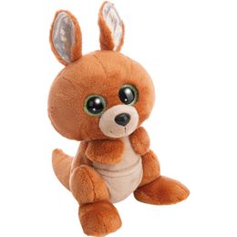 Kuscheltier Nici "Glubschis, K&auml;nguru Kanni-Manni, 25cm schlenkernd", braun, Pl&uuml;schfiguren, KinderB:14cm H:25cm L:13cm, Polyester, Kuscheltier, B:14cm H:25cm L:13cm