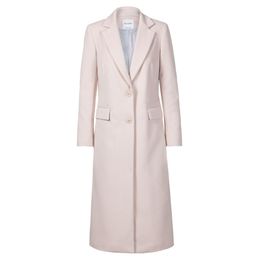Langmantel RICANO "Mantel Ilaria", Damen, Gr. S, rosa, Obermaterial: 93% Polyester PES. 7% Viskose CV. Futter: 100% Polyester PES., normal, tiefer V-Ausschnitt, M&auml;ntel, Handgefertigt, Made in Italy
