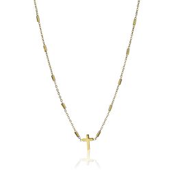 Collier MARC LAUDER "MNA08GG", gold, Halsketten, Damen, 40cm-45.5cm, Edelstahl, L: 40 45, Collier