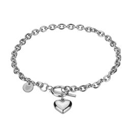 Armband MARC LAUDER "MBA12SS", silber, Armb&auml;nder, Damen, 19,5cm, Edelstahl, Armband