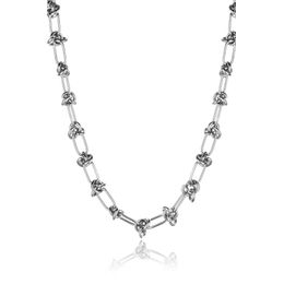 Collier AMELIA PARKER "AN016S", silber, Halsketten, Damen, 45+6cm, Edelstahl, L: 45 6, Collier