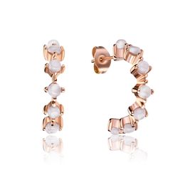 Ohrring-Set AMELIA PARKER "AE017R", rose gold, Ohrringe, Damen, &Oslash; 5mm, Edelstahl