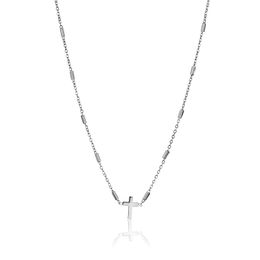 Collier MARC LAUDER "MNA08SS", silber, Halsketten, Damen, 40cm-45.5cm, Edelstahl, L: 40 45, Collier