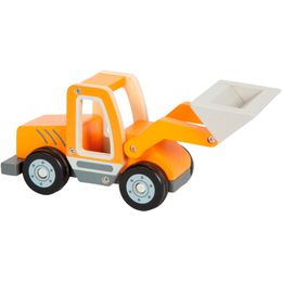 Spielzeug-Radlader Small Foot "Radlader mit Schaufel", bunt, Spielzeugfahrzeuge, KinderB:7,5cm H:10cm T:21cm, Holz, B:7,5cm H:10cm T:21cm