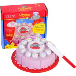 Spiellebensmittel Tanner "Benjamin Bl&uuml;mchen Torte", bunt, Kaufladensortimente, Kinder, Holz, zum Schneiden; aus Holz