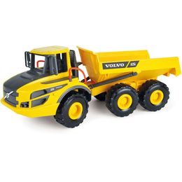 Spielzeug-Kipper LENA "WORXX Knickgelenkkipper Volvo A25G", gelb, Spielzeugfahrzeuge, KinderB:19cm H:22cm T:57cm, Kunststoff, Made in Europe, B:19cm H:22cm T:57cm