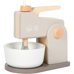 Kinder-Handmixer Small Foot "Mixer-Set, grau tasty", grau, Spielzeug-Haushaltsger&auml;te, KinderB:12cm H:20cm T:19cm, Holz, B:12cm H:20cm T:19cm