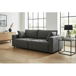 2,5-Sitzer OTTO HOME "ELIANN, 209 cm - elektrisches Schlafsofa", anthrazit, B:209,5cm H:88cm T:154cm, Webstoff 100% Polyester, Sofas, mit USB A/C-Anschluss. Federkern, Webstoff
