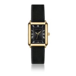 Quarzuhr ISABELLA FORD "FG2-S028G", schwarz, Armbanduhren, Damen, Quarzuhr