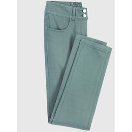 Bequeme Jeans Classic Basics, Damen, Gr. 28, Kurzgr&ouml;&szlig;en, jade, 81% Baumwolle, 17% Polyester, 2% Elasthan, unifarben, lang, Jeans