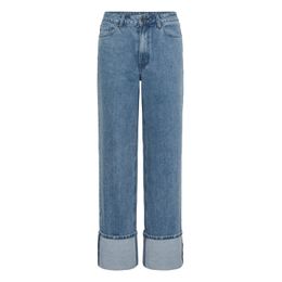 Regular-fit-Jeans Kaffe "Jeans KAvallis", Damen, Gr. 36, N-Gr, blau (blau washed denim), Obermaterial: 99% Baumwolle CO. 1% Elasthan EL., Jeans