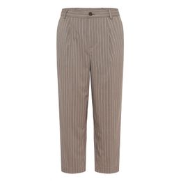Marlene-Hose Kaffe "Hose KAheather", Damen, Gr. 36, N-Gr, beige (beige pinstripe), Obermaterial: 78% Polyester PES. 20% Viskose CV. 2% Elasthan EL., Hosen