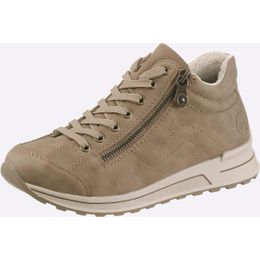 Sneaker Rieker, Damen, Gr. 37, beige, Lederimitat, Schuhe Sneaker