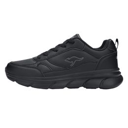 Sneaker Kangaroos "K-CR ADINA", Herren, Gr. 37, jet schwarz, mono, Synthetik, Schuhe Sneaker, Gute D&auml;mpfung