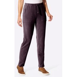 Cordhose Classic Basics, Damen, Gr. 50, Normalgr&ouml;&szlig;en, aubergine, 60% Baumwolle, 38% Polyester, 2% Elasthan, unifarben, Hosen Cordhose