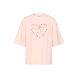 Sweatshirt Saint Tropez "Sweatshirt PextonSZ", Damen, Gr. M, rosa (barely pink), Obermaterial: 100% Baumwolle CO(Bio)., Sweatshirts Sweatshirt