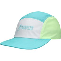 Fitted Cap asics, Gr. L, energy aqua,, Obermaterial: 100% Polyester, Caps, sportlicher Stil, mit gebogenem Schirm, mit verstellbarem Riemen