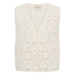 Strickjacke Cream "Strickweste CRMilli", Damen, Gr. L-XL, snow wei&szlig;, Obermaterial: 100% Baumwolle CO., Strickjacken Strickjacke