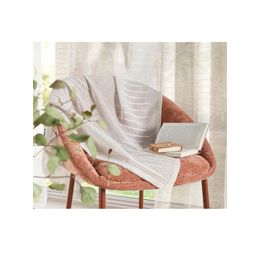 Gardine HEINE HOME Gr. 3, beige, B:140cm H:225cm, Polyester, Gardinen, Gardine