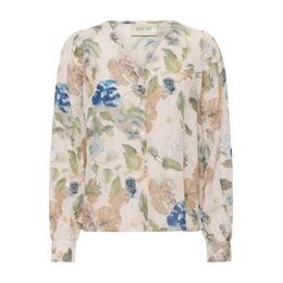 Langarmbluse Cream "Langarm-Bluse CRLucia", Damen, Gr. 36, hailey print with blau, Obermaterial: 70% Viskose CV. 30% Baumwolle CO., Blusen