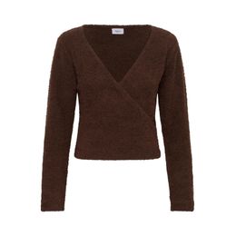 Langarmbluse Saint Tropez "Langarm-Bluse NadalieSZ", Damen, Gr. L, chocolate braun, Obermaterial: 100% Polyester PES., Blusen