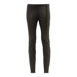 Leggings RICANO "Lederhose Asteroid Stretch", Damen, Gr. XS, L&auml;nge 34, schwarz, Obermaterial: 100% Lammnappaleder LANA., figurbetont, Hosen Leggings, Handgefertigt aus echtem Leder