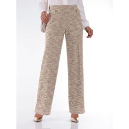 Marlene-Hose Lady, Damen, Gr. 54, Normalgr&ouml;&szlig;en, schoko, 79% Polyester, 20% Baumwolle, 1% Elasthan, unifarben, Hosen