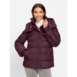 Steppjacke Heine, Damen, Gr. 34, burgund, 100% Polyester, Wattierung:100% Polyester, unifarben, Jacken Steppjacke