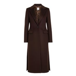 Langmantel RICANO "Mantel Grazia", Damen, Gr. L, braun, Obermaterial: 100% Polyester PES. Futter: 100% Polyester PES., figurbetont, V-Ausschnitt, M&auml;ntel, Handgefertigt, Made in Italy