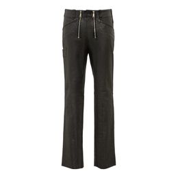 Lederhose RICANO "Lederhose RT-105", Herren, Gr. 29, L&auml;nge 34, schwarz (schwarz, nappa), Obermaterial: 100% B&uuml;ffelleder BL., normal, Hosen, Handgefertigt aus echtem Leder