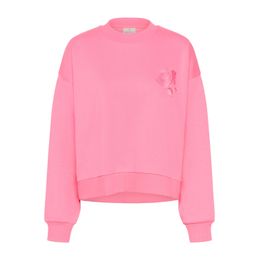 Sweatshirt Kaffe "Sweatshirt KAsussi", Damen, Gr. L, pink power, Obermaterial: 67% Baumwolle CO. 33% Polyester PES., Sweatshirts Sweatshirt