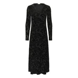 Jerseykleid Kaffe "Jerseykleid KArosa", Damen, Gr. S, N-Gr, schwarz deep cc, Obermaterial: 64% Polyester PES. 28% Polyamid PA. 8% Elasthan EL., Kleider Jerseykleid