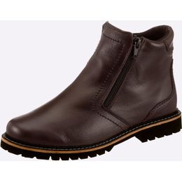 Stiefelette Heine, Damen, Gr. 35, braun, Glattleder, Leder, Rindsleder, Schuhe Stiefelette
