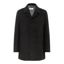 Kurzmantel RICANO "Mantel Ettore", Herren, Gr. L, schwarz, Obermaterial: 60% Wolle WO. 40% Polyester PES. Futter: 100% Polyester PES., schmal, V-Ausschnitt, M&auml;ntel Kurzmantel, Handgefertigt aus feinster Wolle