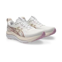 Laufschuh asics "GEL-KAYANO 33", Damen, Gr. 37,5, wei&szlig;, hazy lila, Synthetik, Schuhe Laufschuh, f&uuml;r mehr Stabilit&auml;t