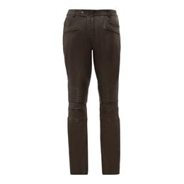 Lederhose RICANO "Lederhose Franklin", Herren, Gr. 29, L&auml;nge 34, braun, Obermaterial: 100% Ziegennappaleder GONA., schmal, Hosen, Handgefertigt aus echtem Leder