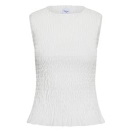 Blusentop Saint Tropez "&Auml;rmellose Bluse NaciaSZ", Damen, Gr. L, hellwei&szlig;, Obermaterial: 65% Polyester PES. 35% Viskose CV., Blusen Blusentop