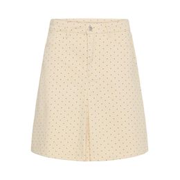 Midirock Saint Tropez "Rock PatriciaSZ", Damen, Gr. XS, beige (turtledove schwarz tiny dots), Obermaterial: 100% Baumwolle CO., R&ouml;cke