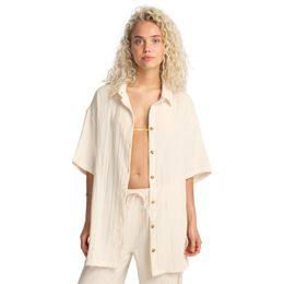 Kurzarmshirt Billabong "Feelin Fine", Damen, Gr. L, wei&szlig; cap, Obermaterial: 100% Baumwolle., Shirts