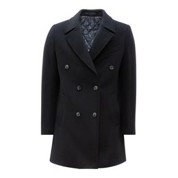 Kurzmantel RICANO "Mantel Giorgio", Herren, Gr. L, schwarz, Obermaterial: 60% Wolle WO. 40% Polyester PES. Futter: 100% Polyester PES., schmal, V-Ausschnitt, M&auml;ntel Kurzmantel, Handgefertigt aus feinster Wolle