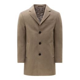 Kurzmantel RICANO "Mantel Allessandro", Herren, Gr. L, beige, Obermaterial: 60% Wolle WO. 40% Polyester PES. Futter: 100% Polyester PES., schmal, V-Ausschnitt, M&auml;ntel Kurzmantel, Handgefertigt aus feinster Wolle