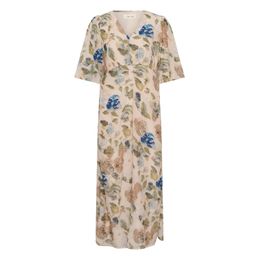 Midikleid Cream "Kleid CRHailey", Damen, Gr. 38, N-Gr, hailey print with blau, Obermaterial: 70% Viskose CV. 30% Baumwolle CO., Kleider Midikleid