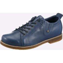Schn&uuml;rschuh Andrea Conti, Damen, Gr. 35, marine, Glattleder, Leder, Rindsleder, Schuhe Schn&uuml;rschuh